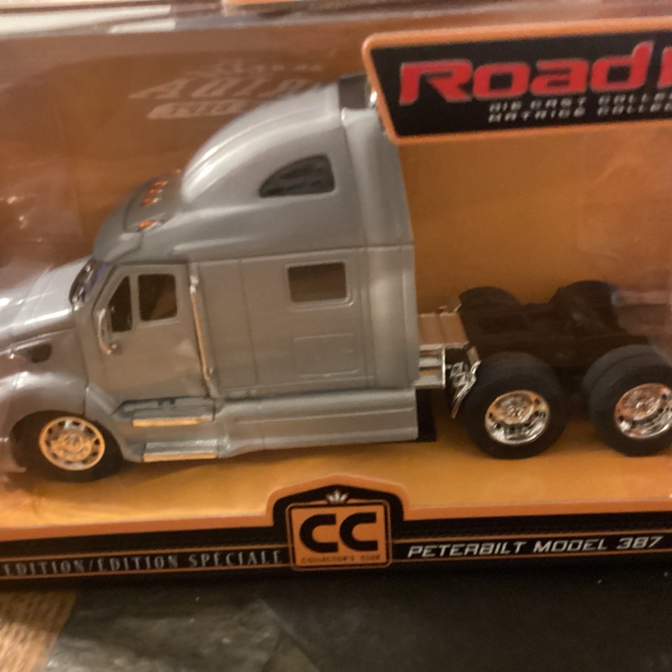 JADA ROAD RIGZ 1:32 PETERBILT MODEL 387 TRACTOR SILVER RARE FIND BRAND ...