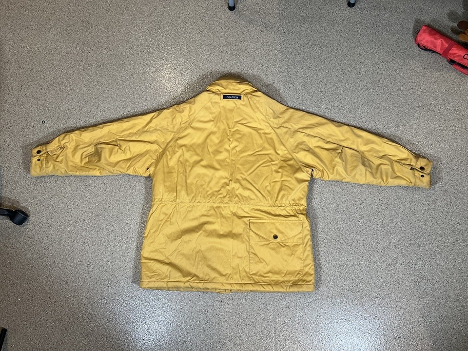 Nordica Men’s Yellow Ski Jacket Coat Full Zip Hooded Leather Winter ...