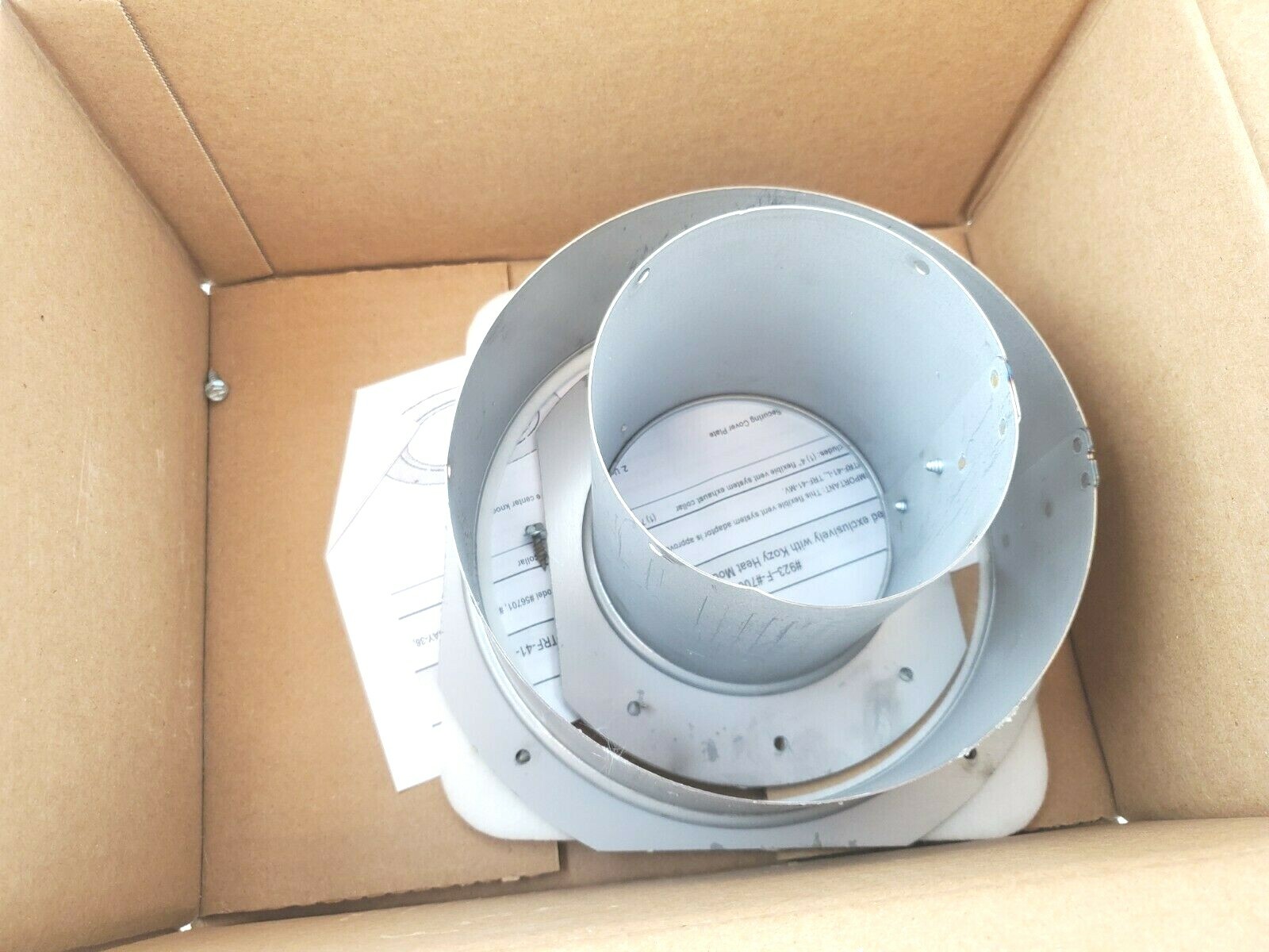 Flex Vent Kit Adapter 923-F Bayport 36 41 TRF TRG-41 Kozy Heat | eBay