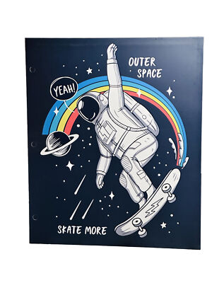 Outer Space Skate More 2-Pocket Paper Folder 12x10” Top Flight | eBay