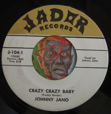 HEAR Johnny Jano 45 Crazy Baby / Better Loved JADOR swamp pop R&B ...