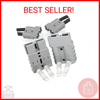 SB50 Connector Kit, 50 Amps, 36V Gray Housing, w/ 6 AWG, 6319 (Pair) | eBay