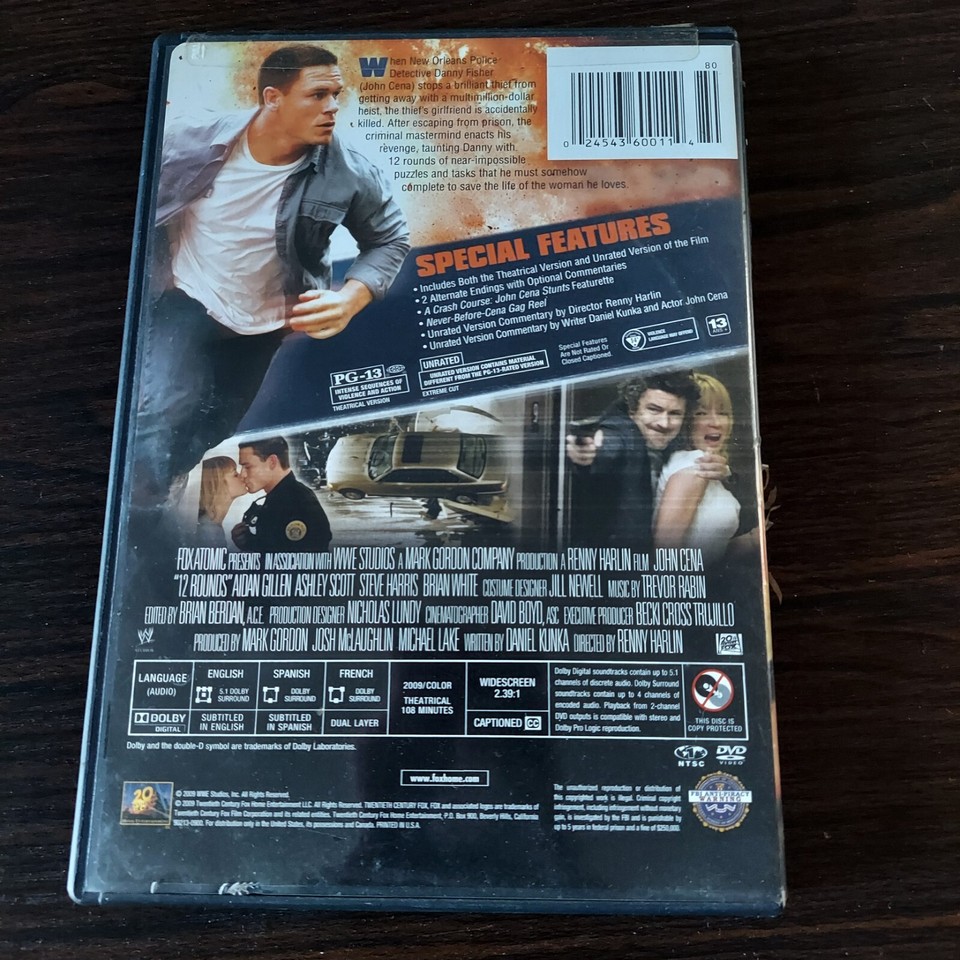 12 Rounds (DVD, 2009 20th Century Fox) John Cena Ashley Scott | eBay