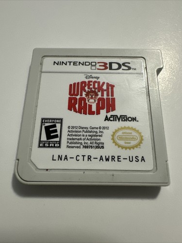 Wreck-It Ralph (Nintendo 3DS, 2012) Game Only!! - Tested - Fast Ship ...