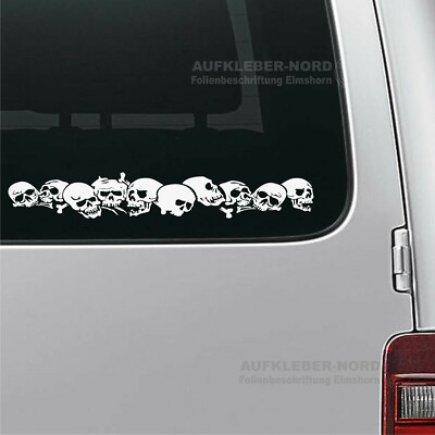 Skull 30cm Heckaufkleber Totenkopf Auto Aufkleber Scheibe Sticker DUB ...