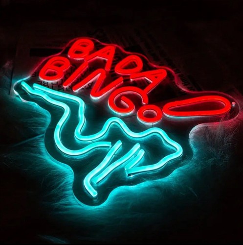 Bada Bing Neon Sign for Wall Decoration Strip Club The Sopranos Man ...