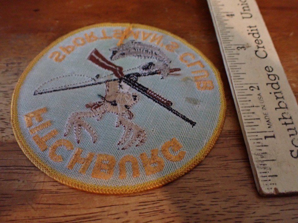 FITCHBURG MASSACHUSETTS SPORTSMAN CLUB EARLY VEST PATCH BX 12 #35 | eBay