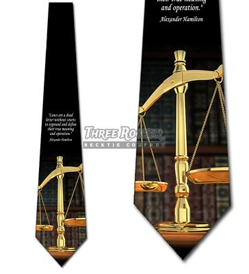 Lawyer Ties Mens Law Neckties Scales of Justice Tie | eBay