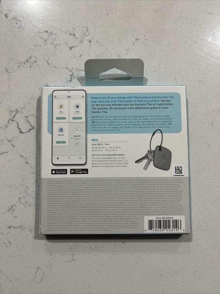 Tile Mate 4 Pack ~ Special Edition Grey - New | eBay