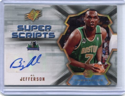 2007-08 SPx - AL JEFFERSON - Super Scripts Autograph - BOSTON CELTICS ...