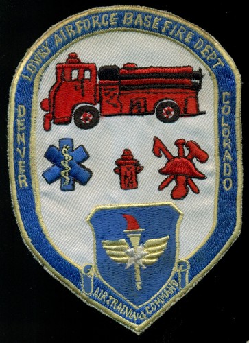 USAF Lowry AFB Denver Colorado Fire Dept Patch Q-10 | eBay