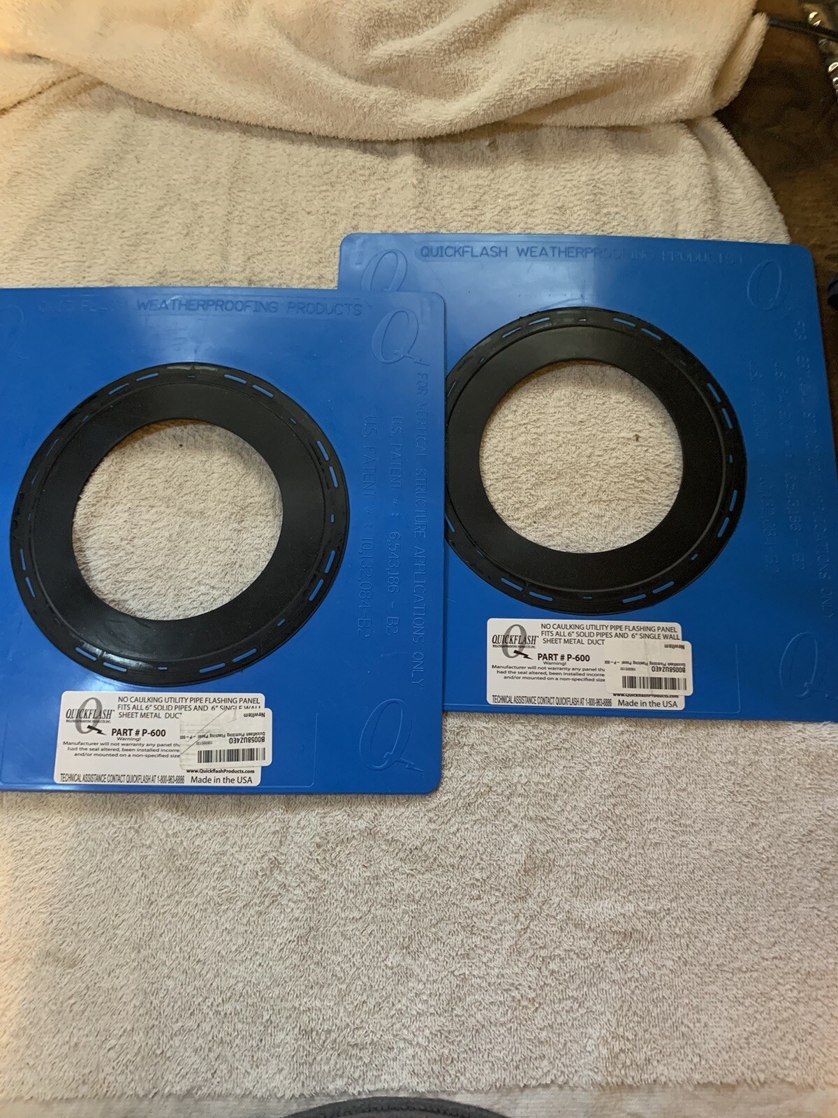 Quickflash - Utility Pipe Flashing Panel (2Pck) 6" | eBay