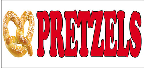 20x48 Inch PRETZELS Vinyl Banner Sign New - wb | eBay