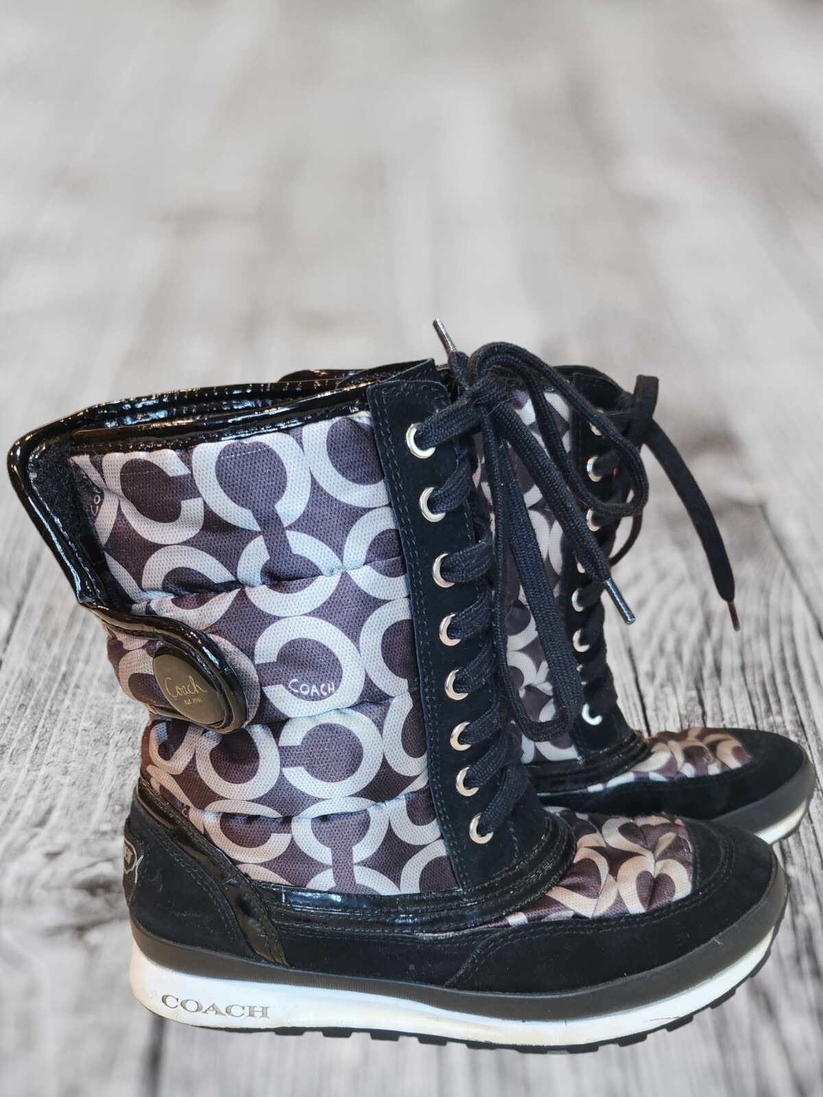 Coach Dorean Signature Monogram Logo Print Sneaker Bo… - Gem