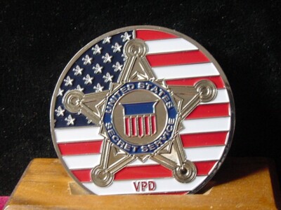 Secret Service Vice President Residence Challenge Coin -VPD | eBay