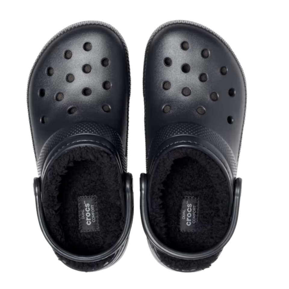 Crocs Lined Adults Mens Womens Classic Warm Faux Fur Slip On Slipper ...