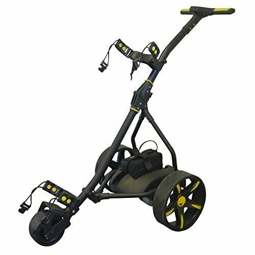 Pro Rider Electric Golf Trolley with GPS Phone Holder – Black/Yellow ...