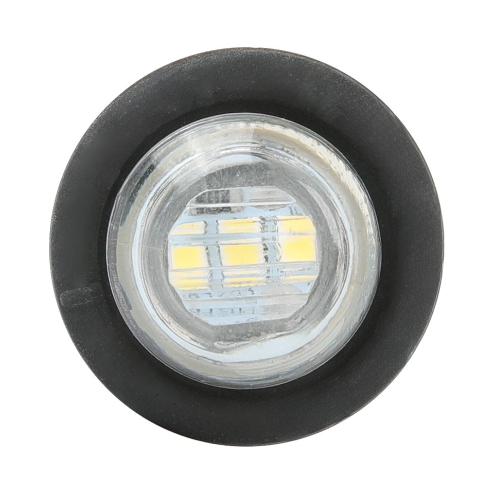 10PCS 3/4"LED Round Bullet Side Marker Lights Chicken Lights White For ...