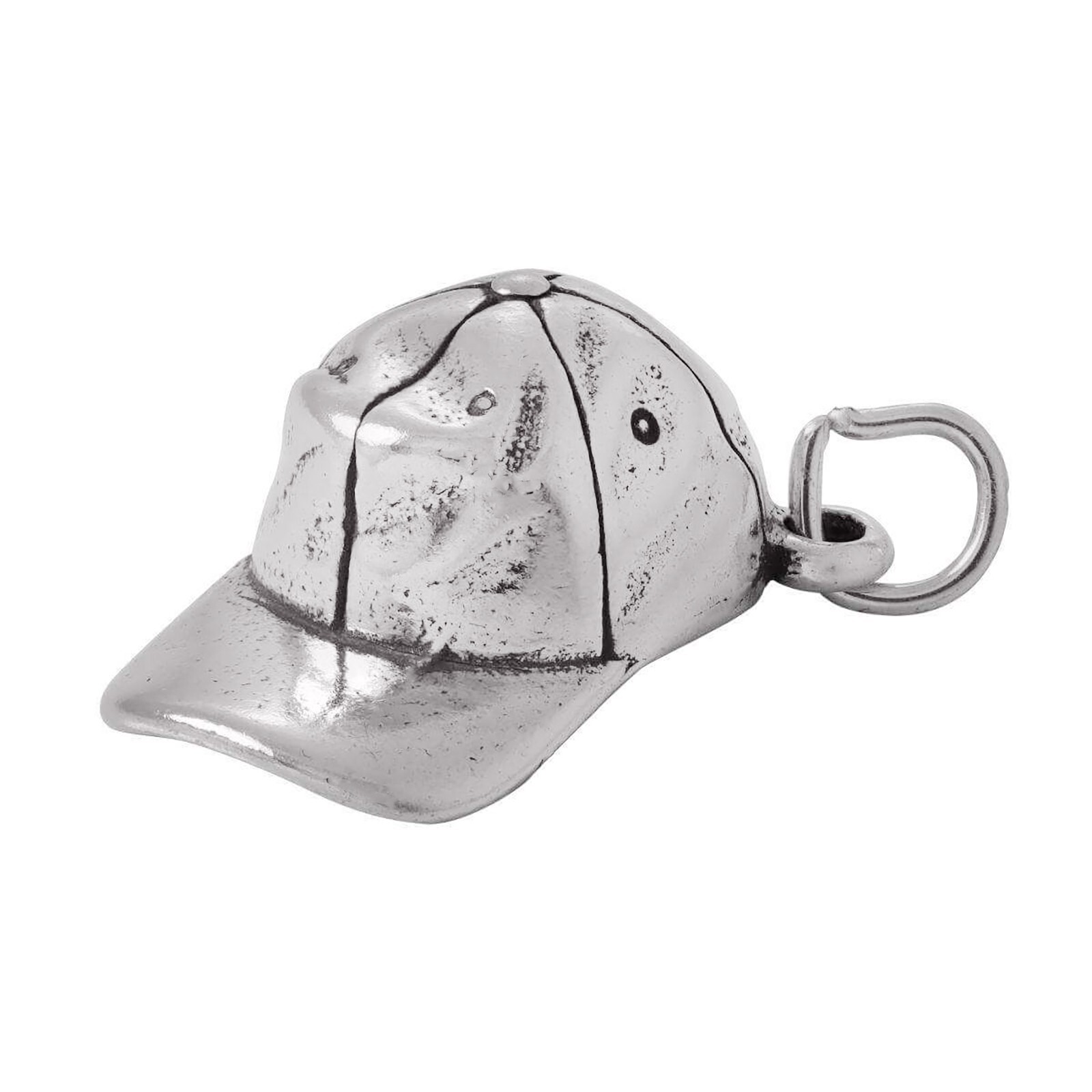 Baseball Cap Hat Sports 3D 925 Solid Sterling Silver Charm MADE IN USA ...