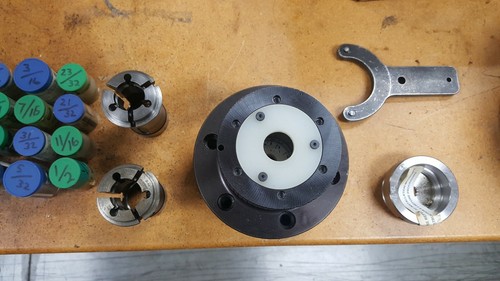 ATS nose cap true length collet chuck S10 1" capacity A2-6 spindle used ...