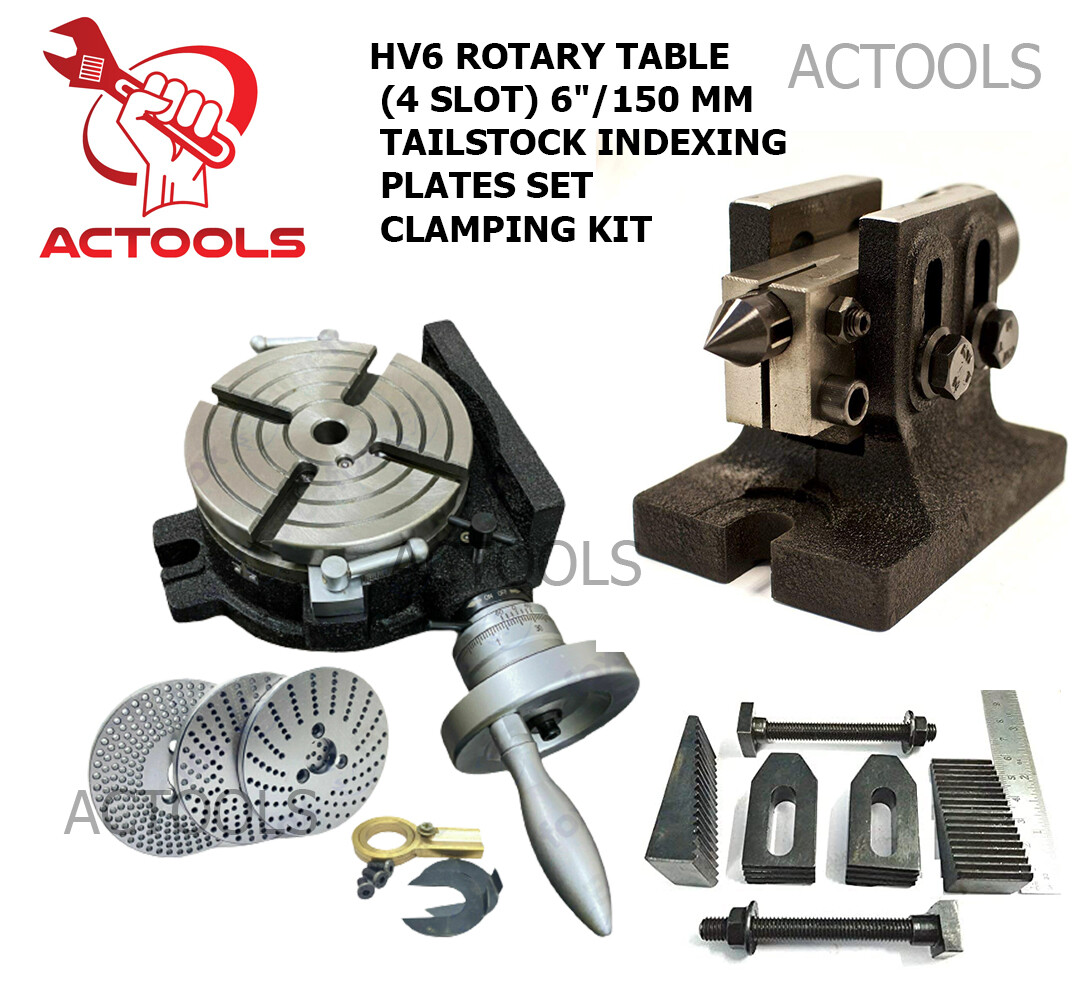 Milling Indexing Kit HV6 6-Inch Rotary Table With Dividing Plates - For ...