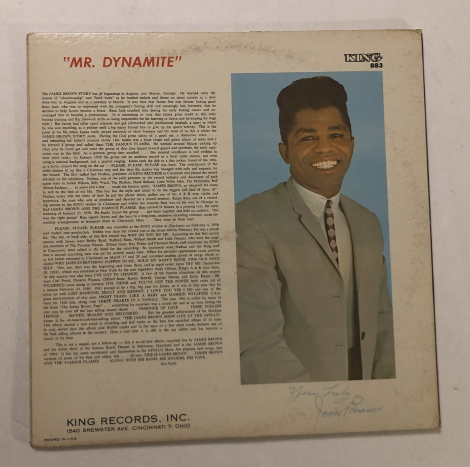 James Brown Pure Dynamite Live 883 Mono King Records Vintage 1964 LP ...