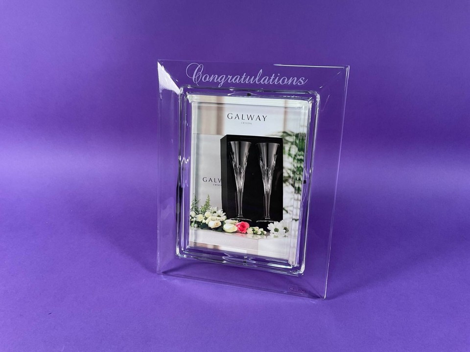 Galway Irish Crystal Congratulations 5x7 Frame | eBay UK