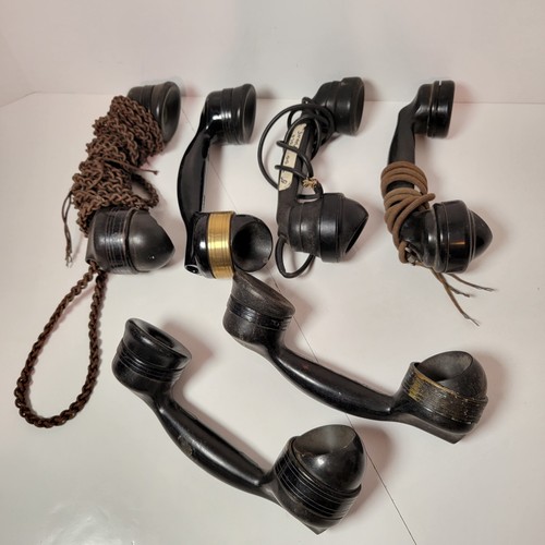 Vintage Lot of 6 Old Antique Phone Receivers JJ | eBay