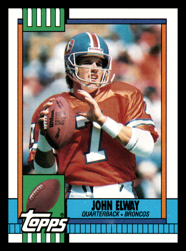 1990 Topps John Elway HOF Denver Broncos #37 Centered Mint | eBay