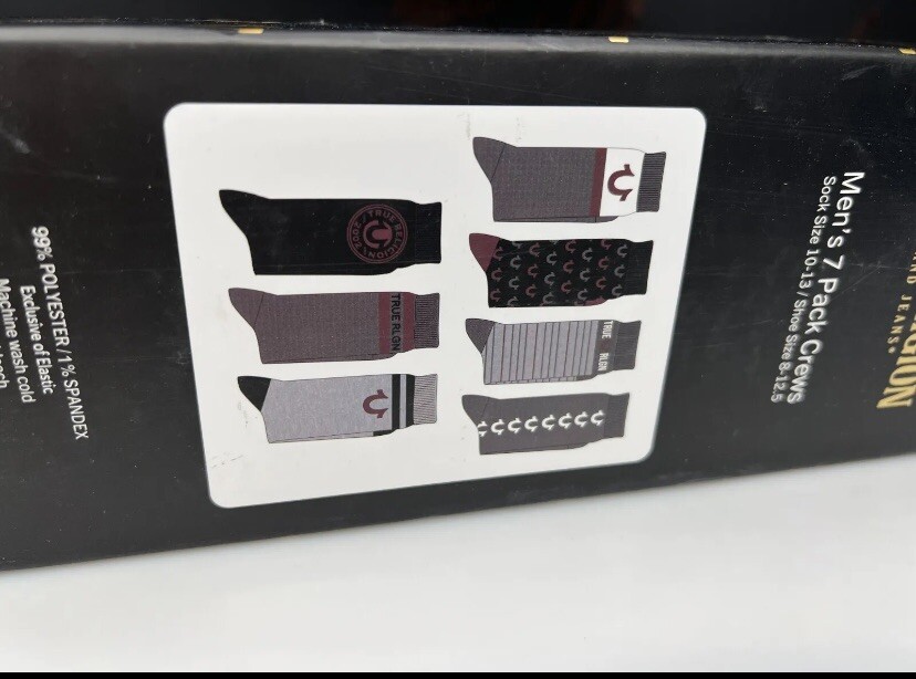 true religion Socks 7 Pack Brand New | eBay