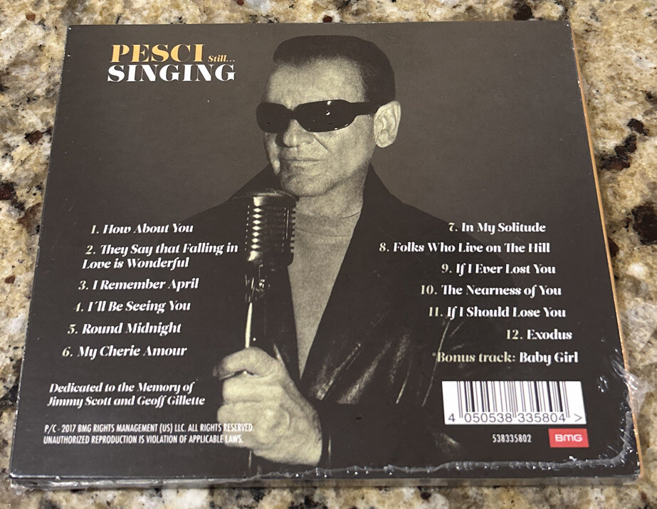 JOE PESCI - PESCI... STILL SINGING CD Digipak. New & Sealed! | eBay