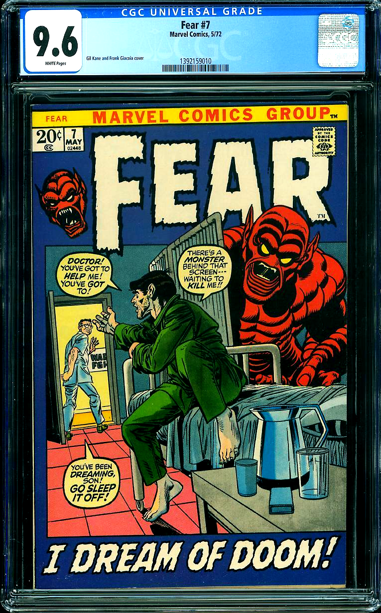 FEAR #7 CGC 9.6 WP RARE 1 of 11 !! New CGC CASE Bronze Age MARVEL ...