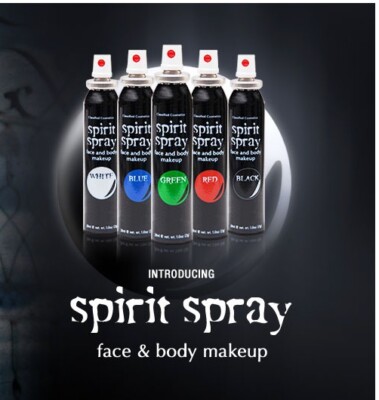 Spirit Spray - 5 Color Pack - Halloween Face and Body spray on Makeup ...