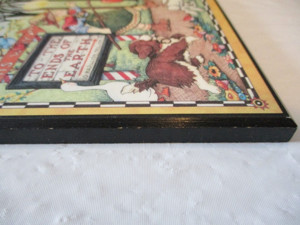 Mary Engelbreit Plaque That's What Friends are For Colorplak Girl Dog ...