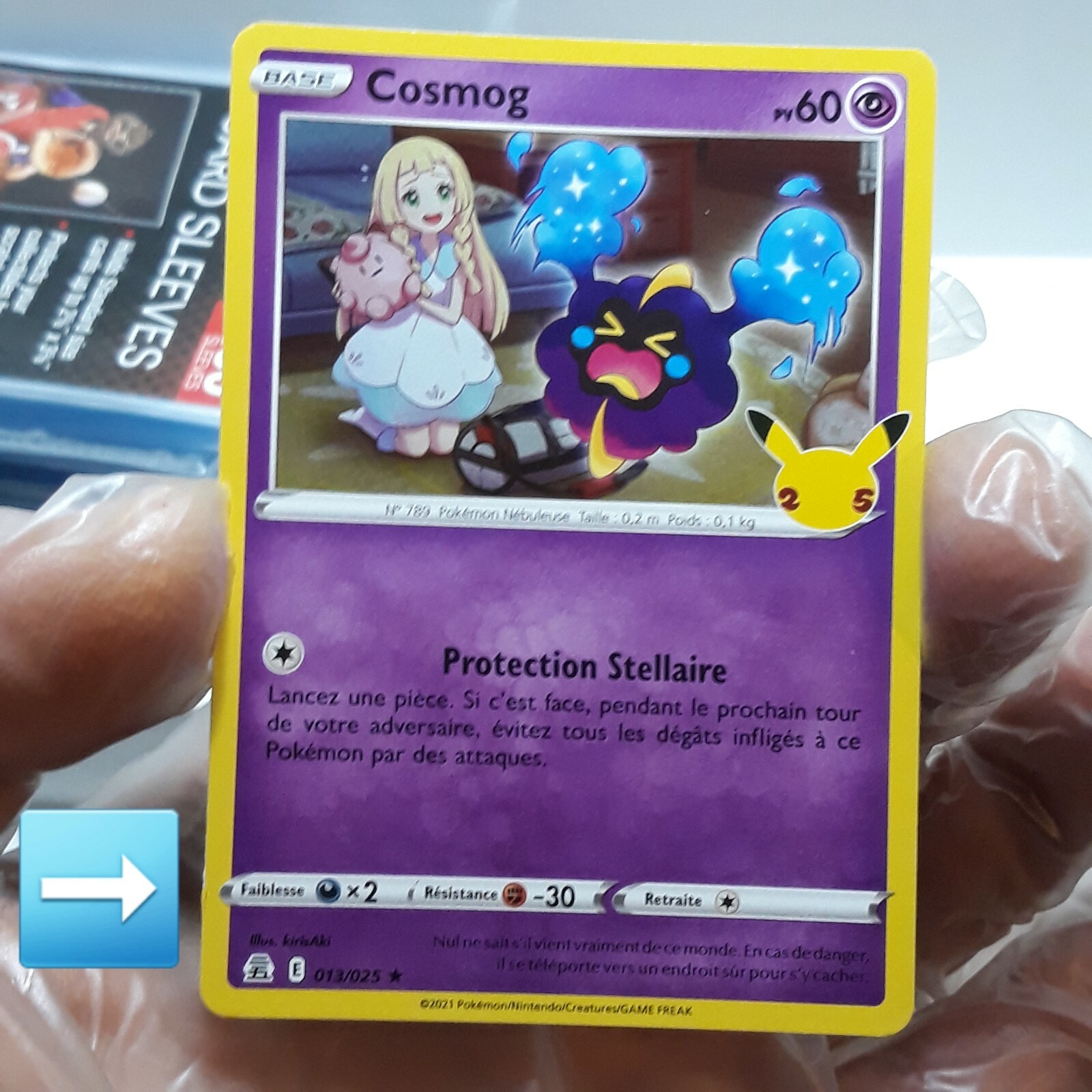 Cosmog Carte Holo Rare 013/025 Pokemon EB7.5 Célébrations 25 ans (1859 ...