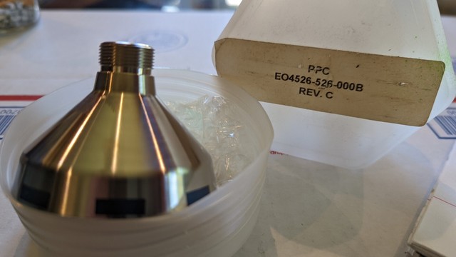 FANUC EO4526-526-000B DUAL ANGLE SERRATED BELL CUP 65MM W/INSERT P6234 ...