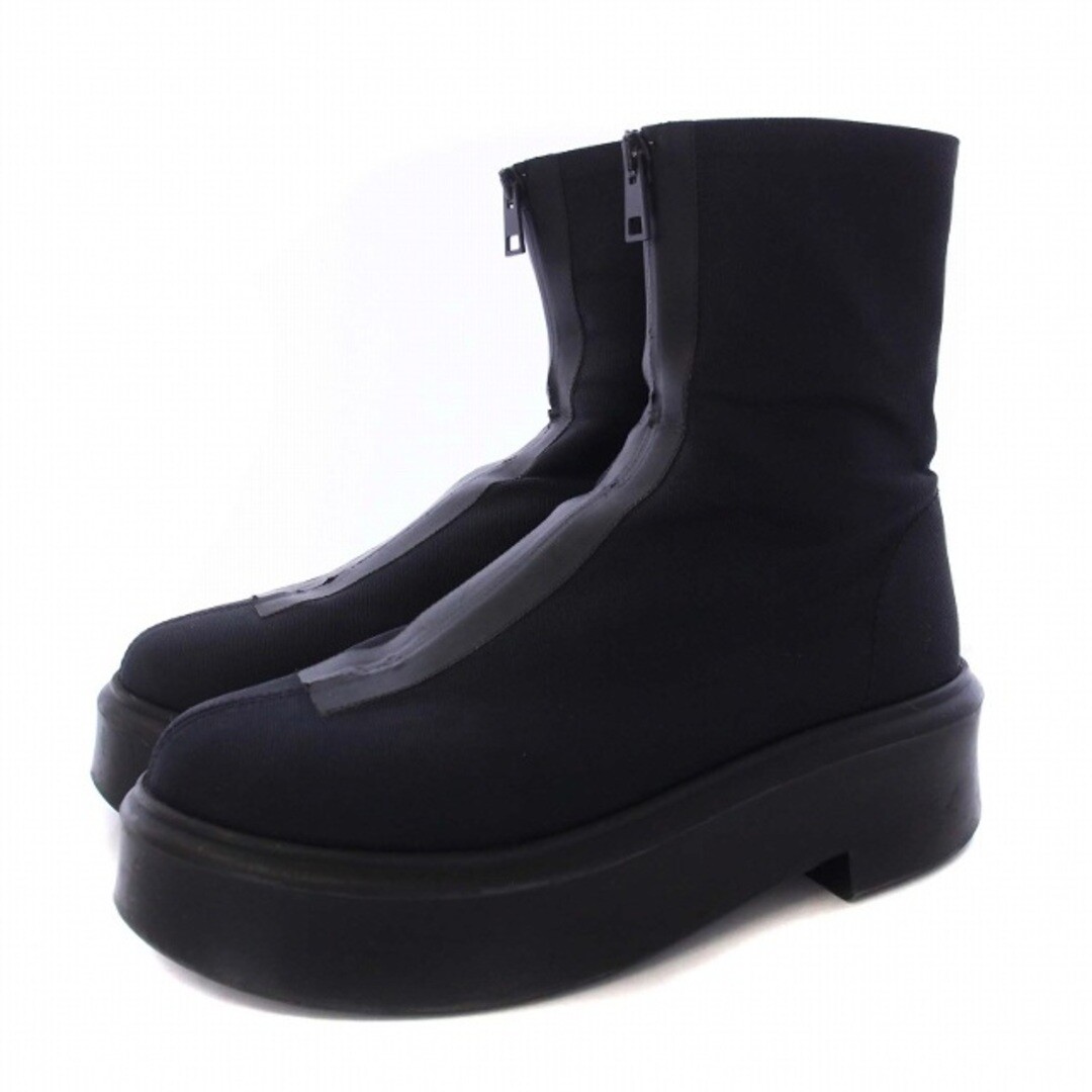 The Row Zipped Boots Ankle Short Chunky Heel Nylon 38 25cm The Row Zipped Boots Ankle Short Chunky Heel Nylon 38 25cm
