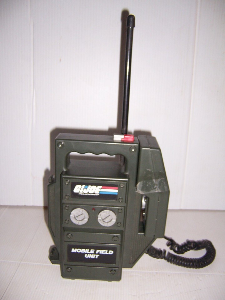 Vintage 1984 GI Joe Mobile Field Unit Walkie Talkie 2-Way Radio Hasbro ...