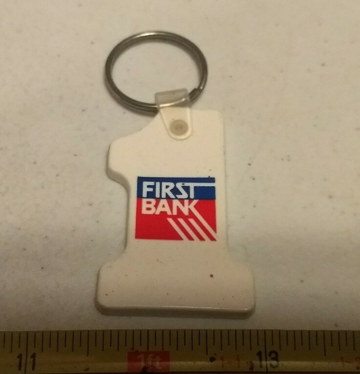 Vintage First Bank St. Louis Missouri? Advertising Keychain | eBay