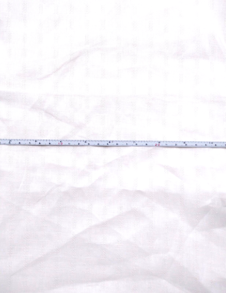 100% Ramie Linen Woven Fabric Off White Dobby Small Check | eBay