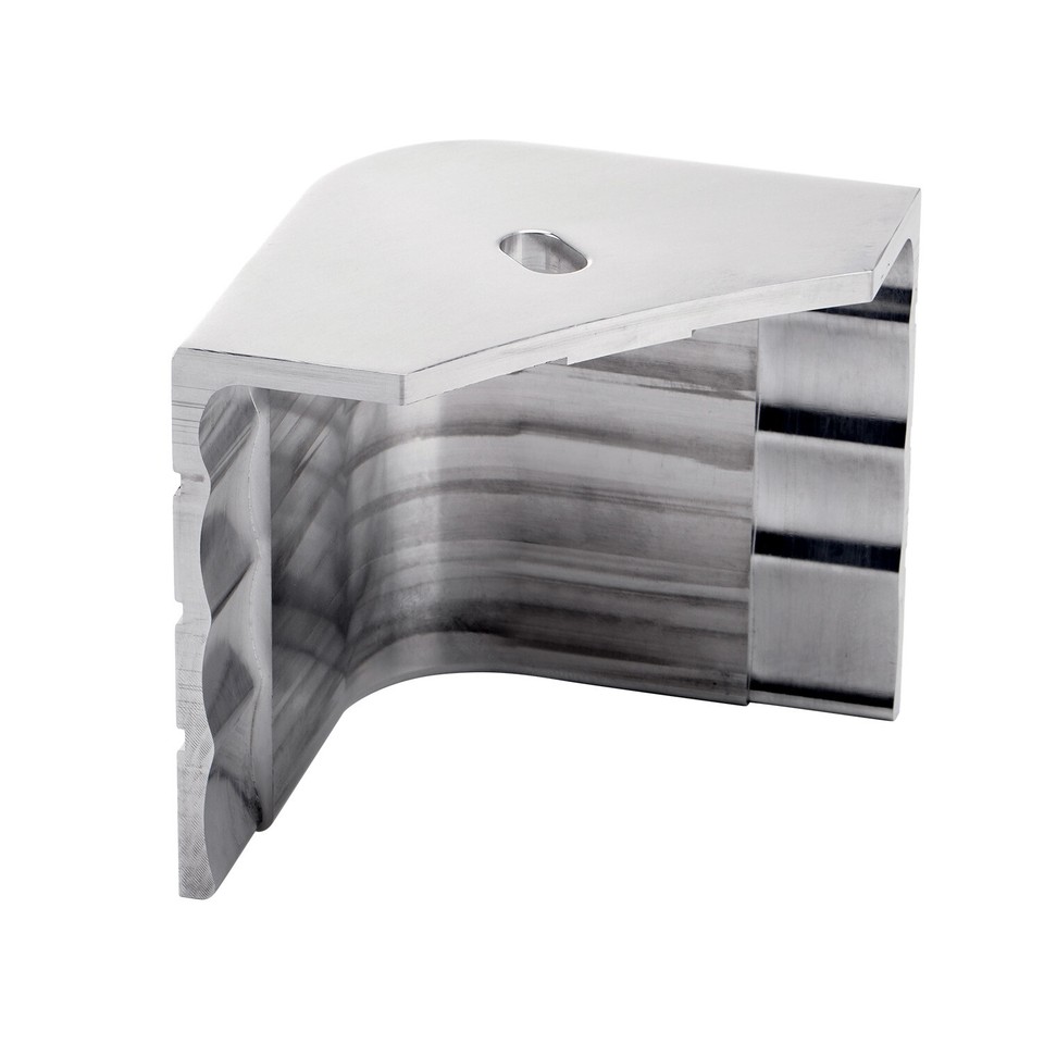 Set of 2pcs Aluminum Boat Deck Corner Pontoon Corner Cap For 90 ...