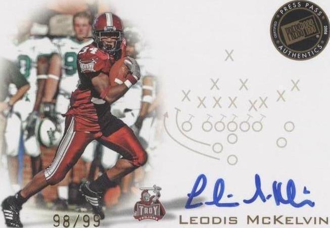 2008 Press Pass - Signings Leodis McKelvin #PPS-LM Gold /99 (AU, RC ...