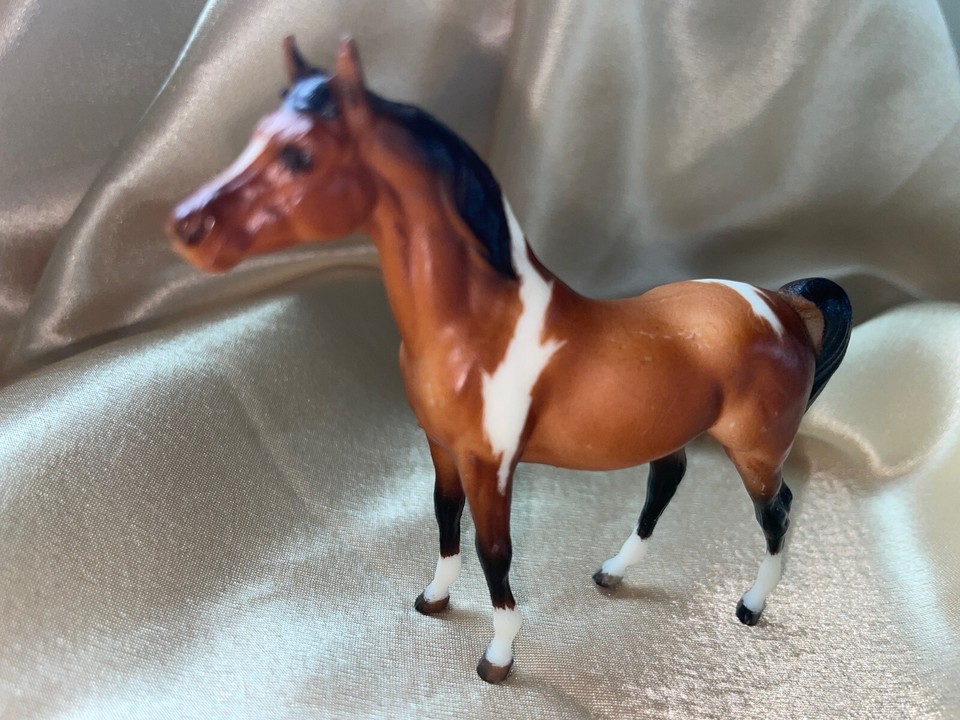 Breyer Stablemate Horse -- Bay Pinto Arabian Stallion - OOAK - Pre 2009 ...