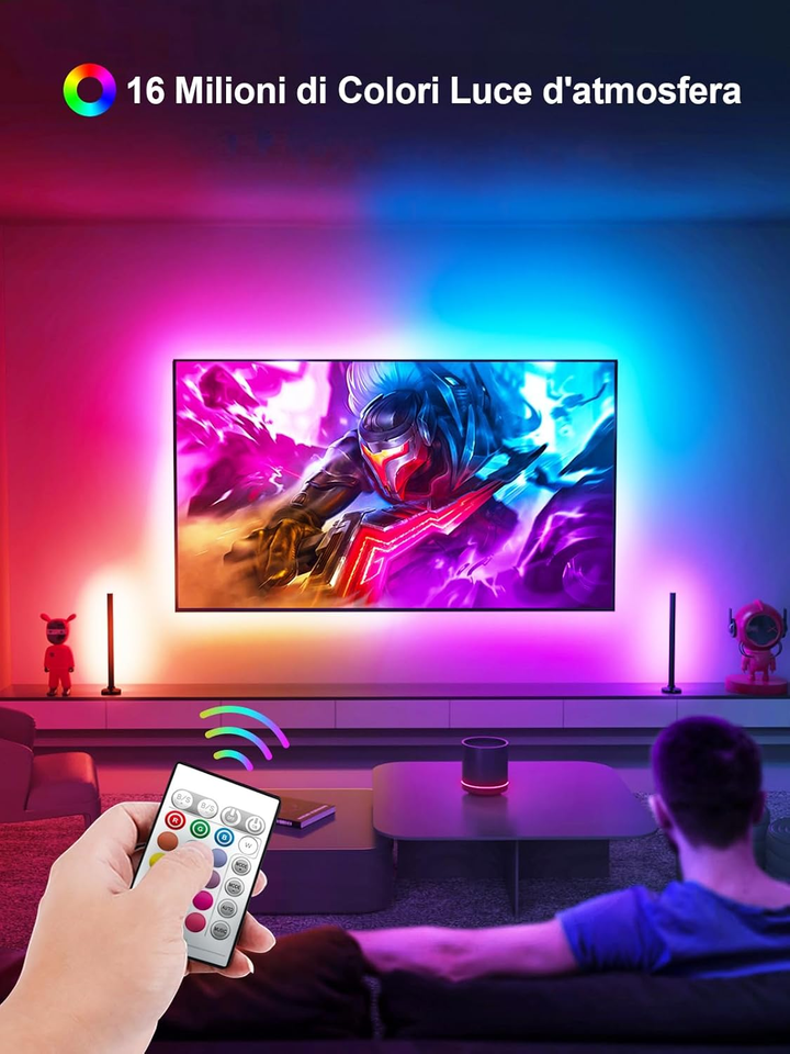 LED Lights for TV, 5M LED Lights for 50-75 Inchtvs, RGB TV Lights ...