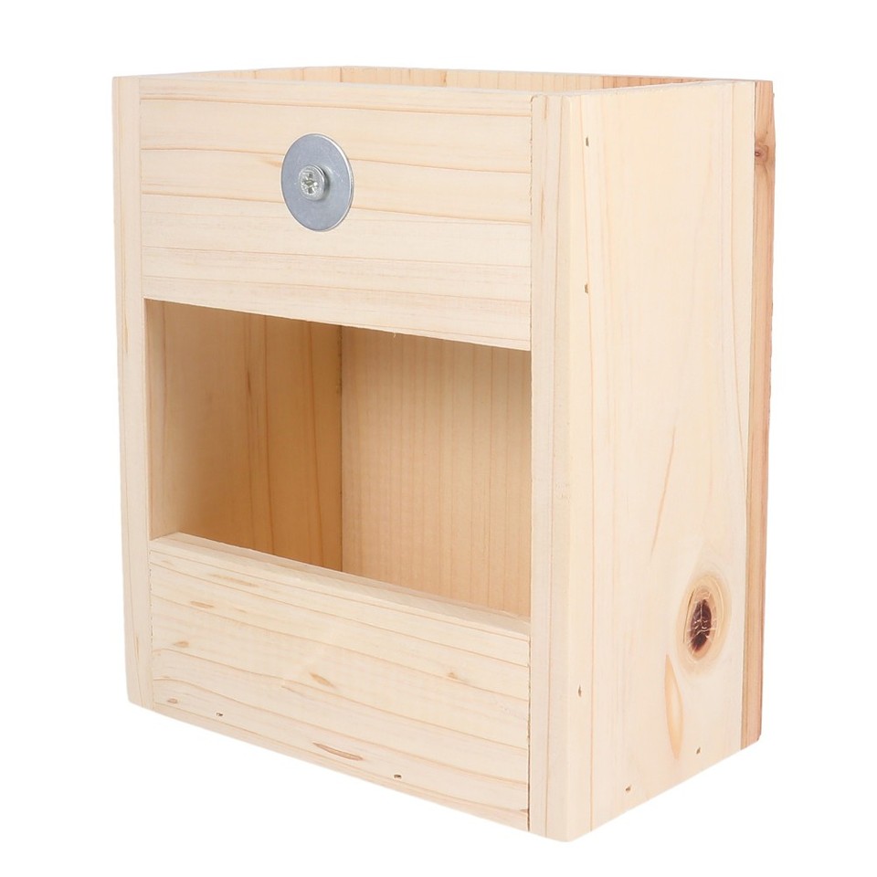 Small Animal Feeder Grass Hay for Rabbits Wood Bunny Feeding Station ...