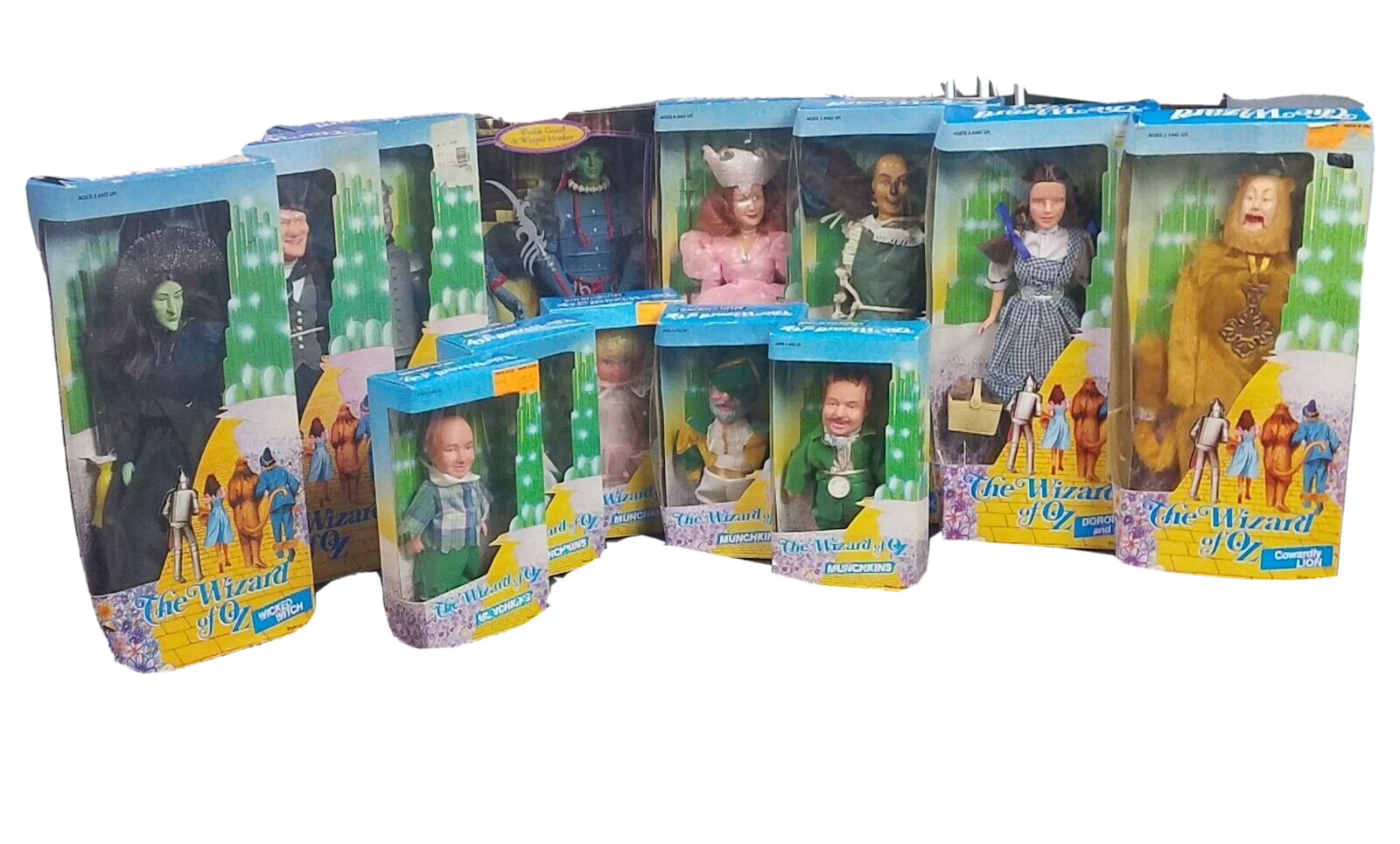 Wizard of Oz Dolls Winkie Guard Barbie / Munchkins Witch Glinda 1988 ...