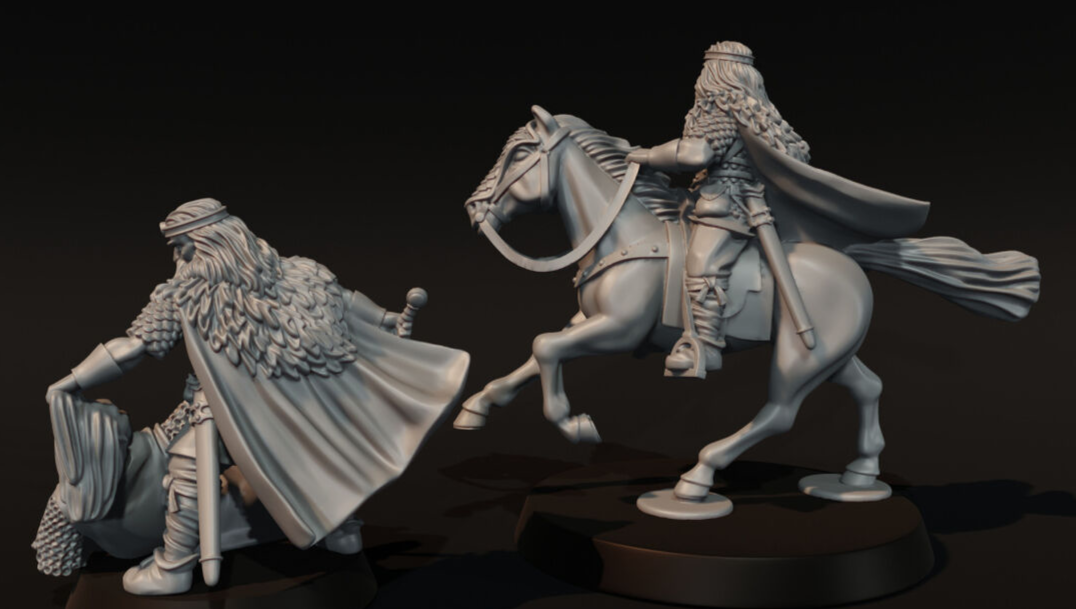 Beowulf, 2 Figures 28mm Wargames and Diorama Miniatures | eBay