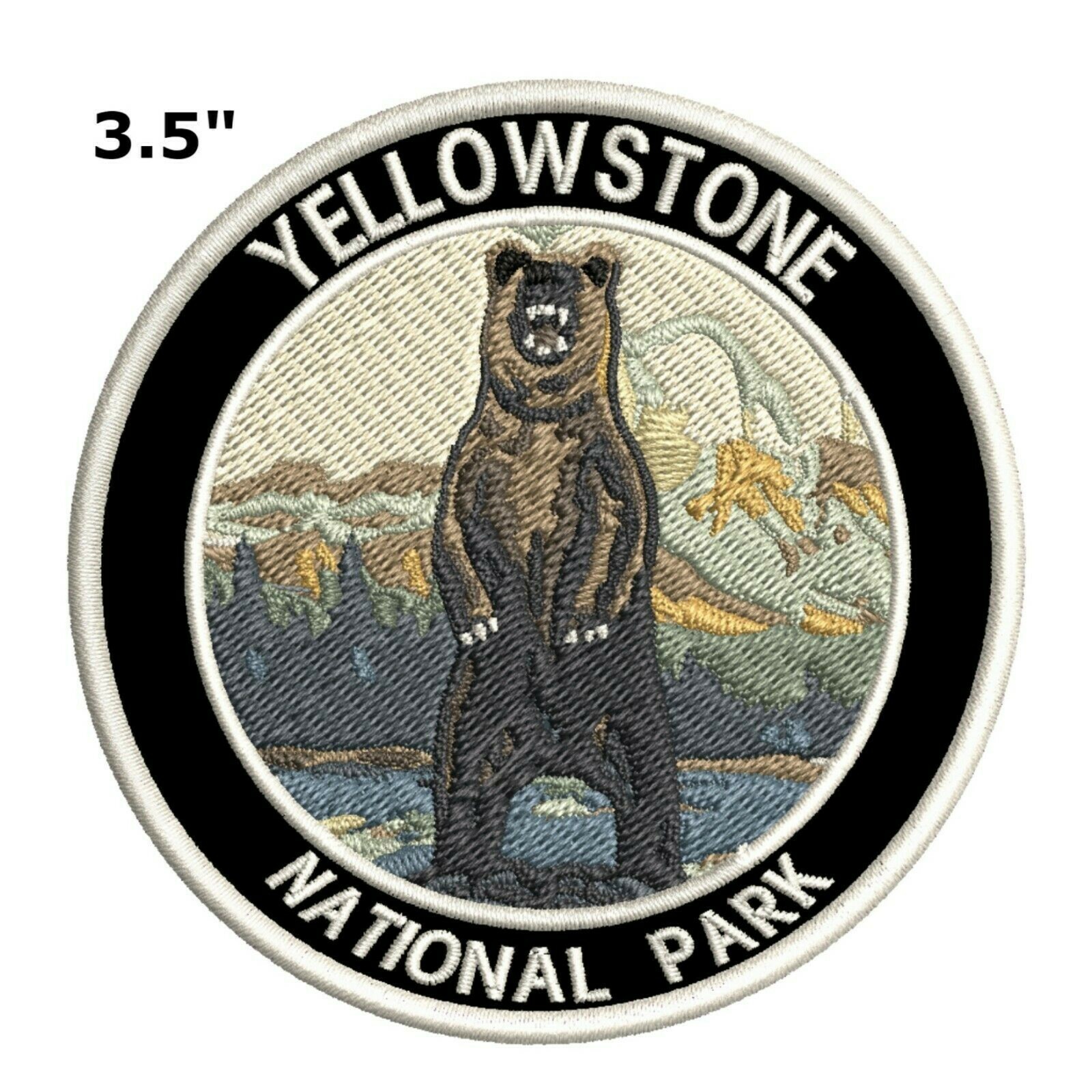 Yellowstone National Park Patch Iron-On Embroidered Applique Nature ...