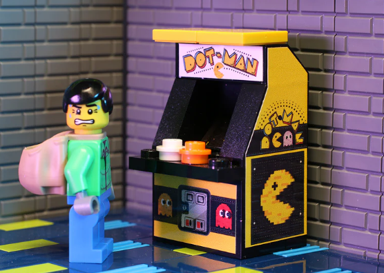 LEGO MOC DOT-MAN Custom Arcade Racing Game Custom PRINTED NEW Pac-Man ...