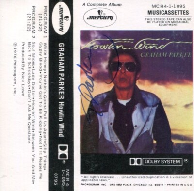 Graham Parker Don't Ask Me Questions Howlin' Wind Signed Autograph ...